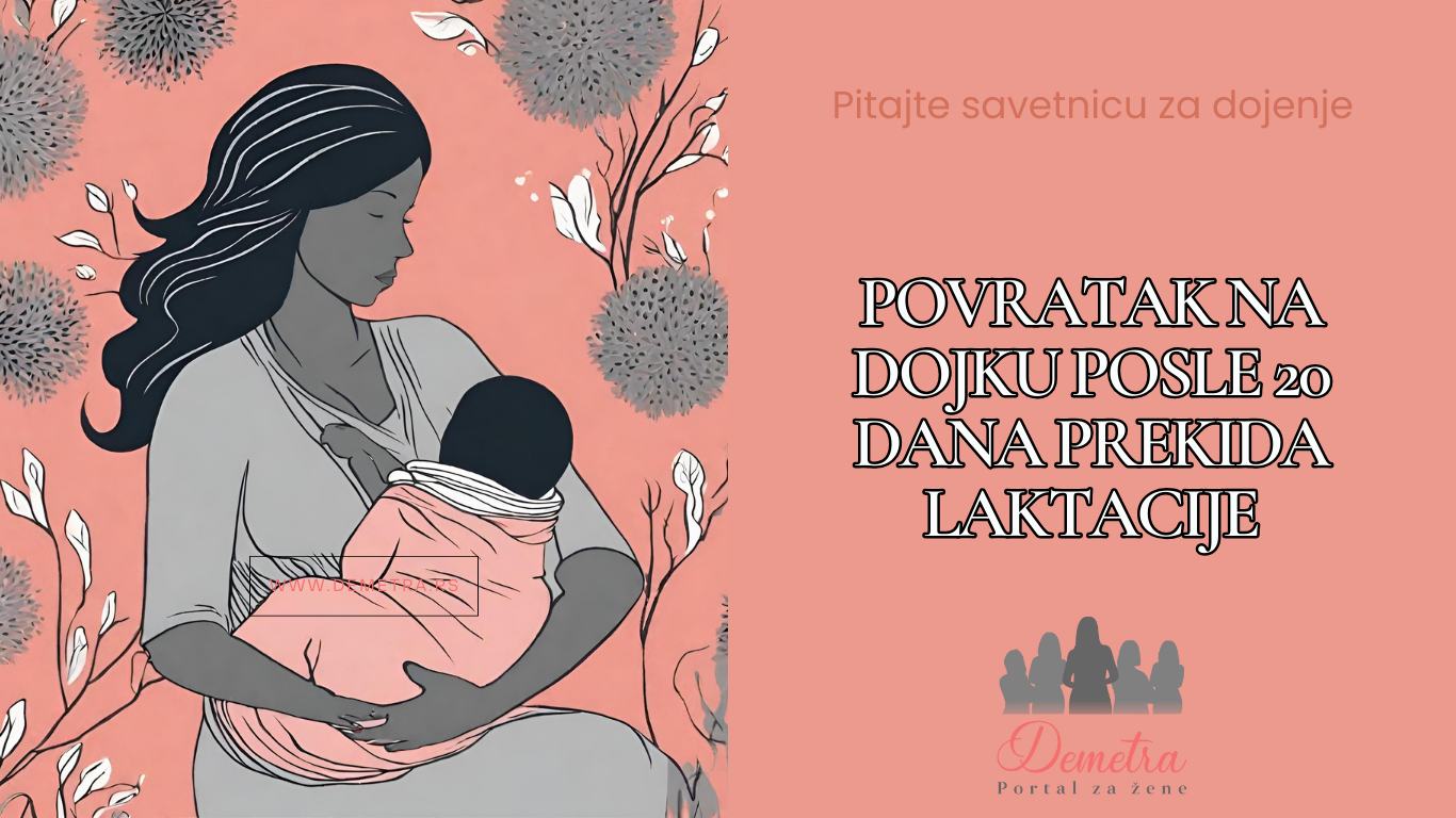 Povratak na dojku posle 20 dana prekida laktacije - Demetra